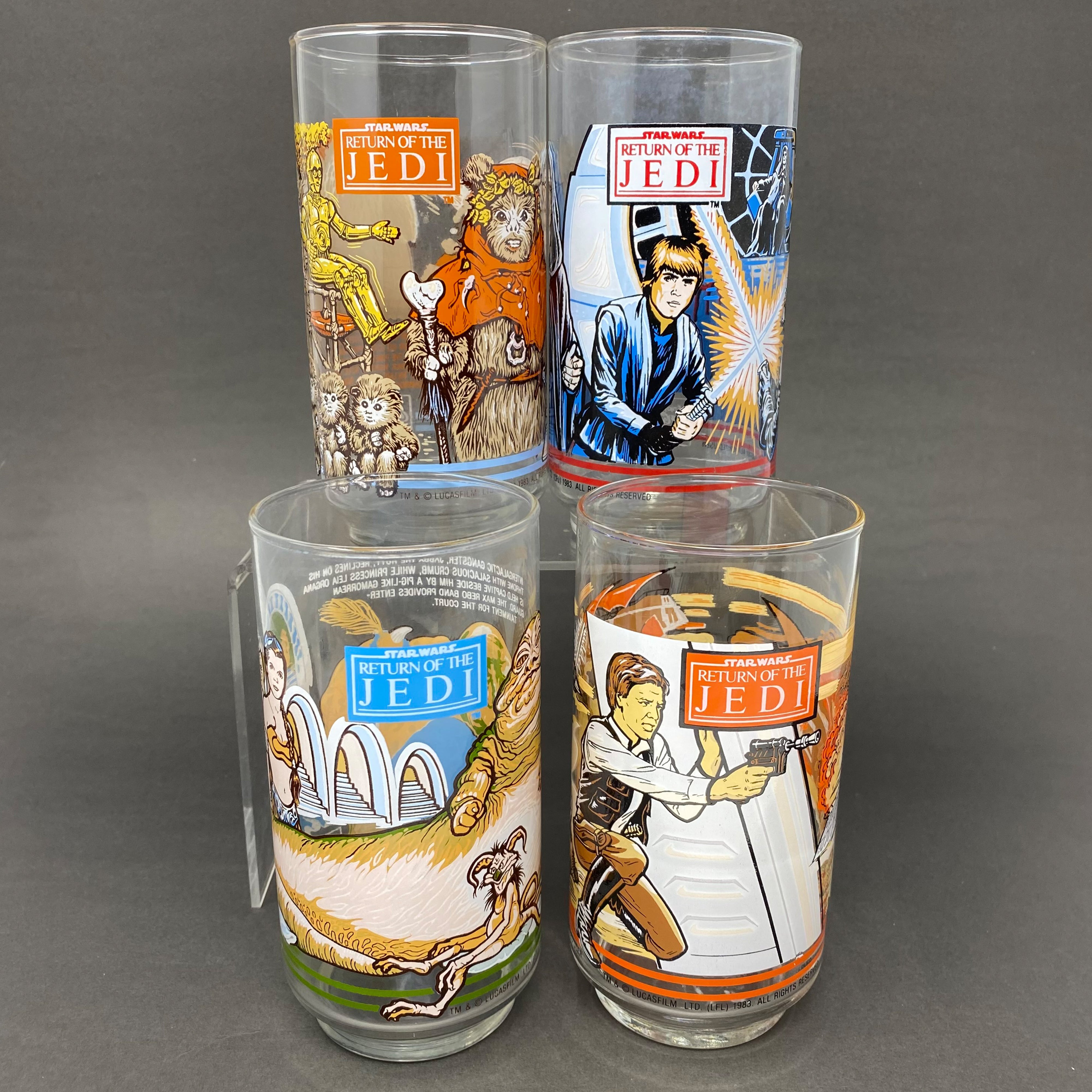 1983 Burger King Return of the Jedi Complete Glass Set – Atlanta ...